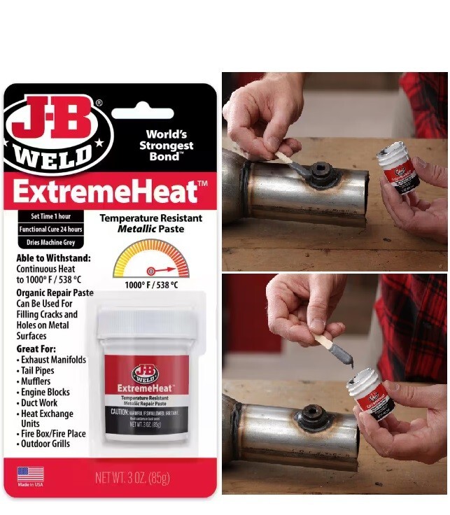 J-B Weld 37901 ExtremeHeat High Temperature Resistant Metallic Paste ...