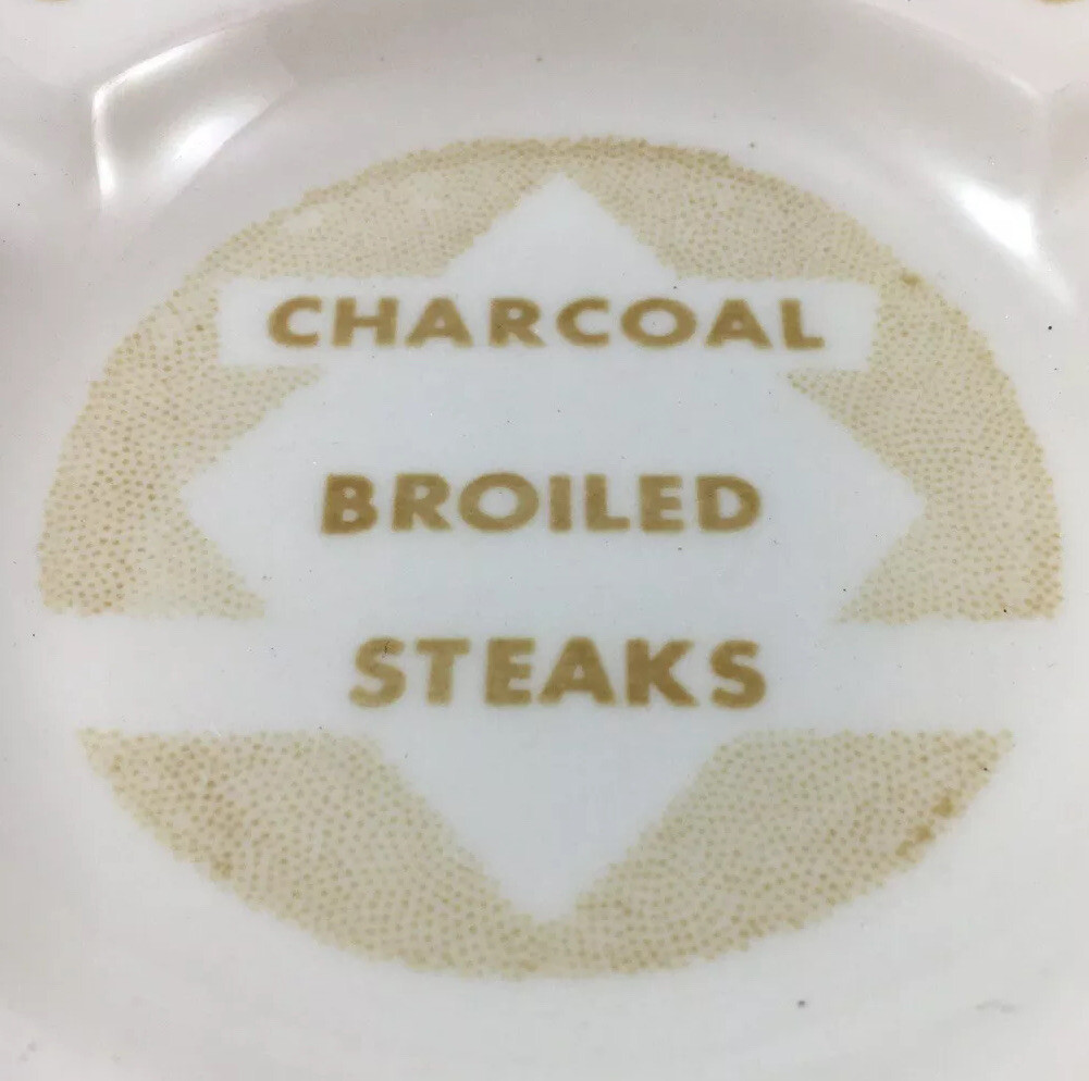 George Diamond Restaurant Steaks Vtg Advertising Ashtray Royal China ...