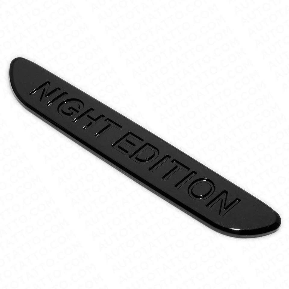 2x Night Edition Fender Marker Car AMG Logo Badge Emblem Sport ...