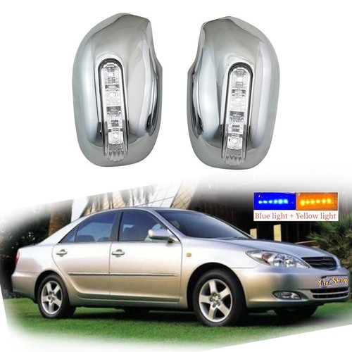 2002-2005 Toyota Camry Chrome Car Side Door Mirror Covers With LED ...