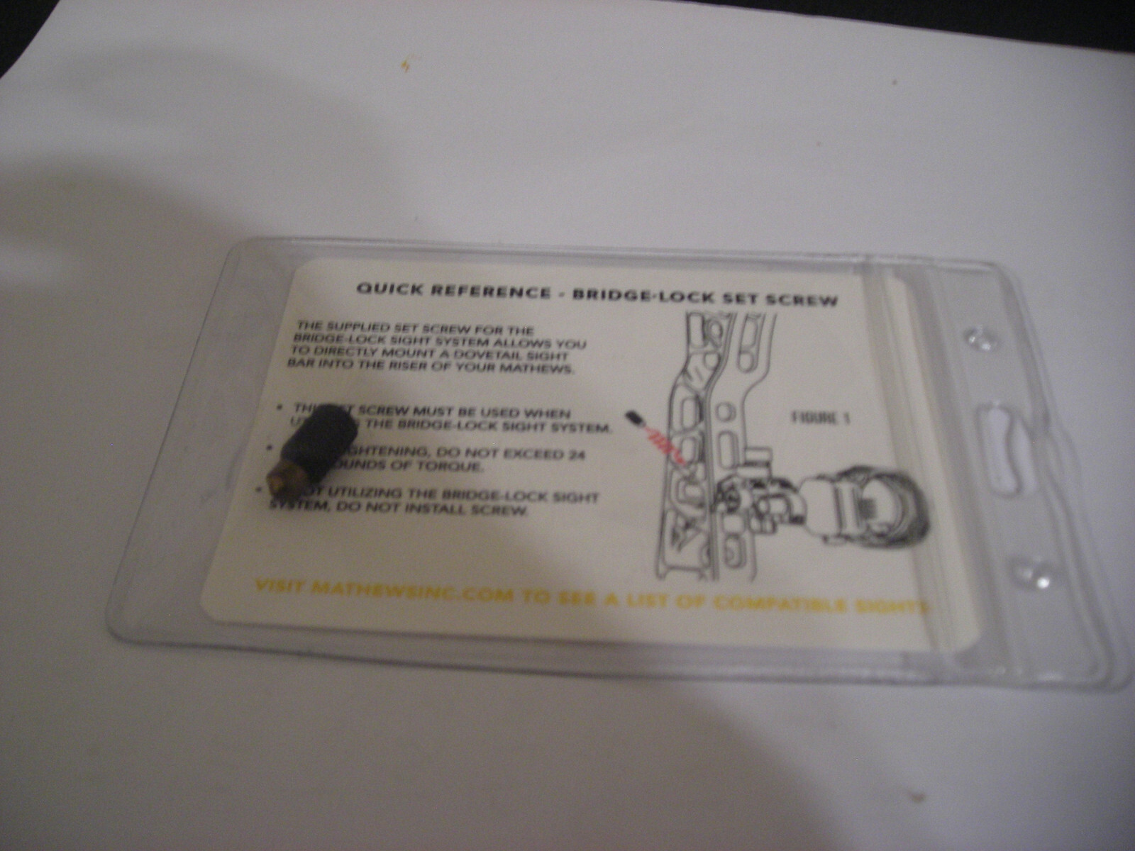 Replacement Mathews Integrate AUTHENTIC Bridge Lock Bridgelock Sight ...