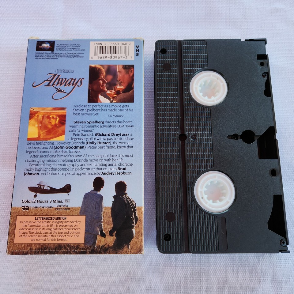 ALWAYS (vhs, WS) Holly Hunter, Richard Dreyfuss, John Goodman. NEW ...