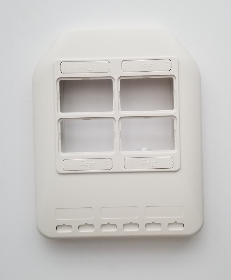 Lot of 8 ICC IC108WBDWH MULTIMEDIA DOUBLE GANG BOX WHITE COVER WALL ...