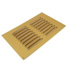 9" x 6" Gold/Brass METAL LOUVRE AIR VENT GRILLE Aluminium Wall/Door ...