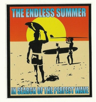 "THE ENDLESS SUMMER" STICKER / DECAL 1960'S/70'S SURFING / SURFBOARD ...