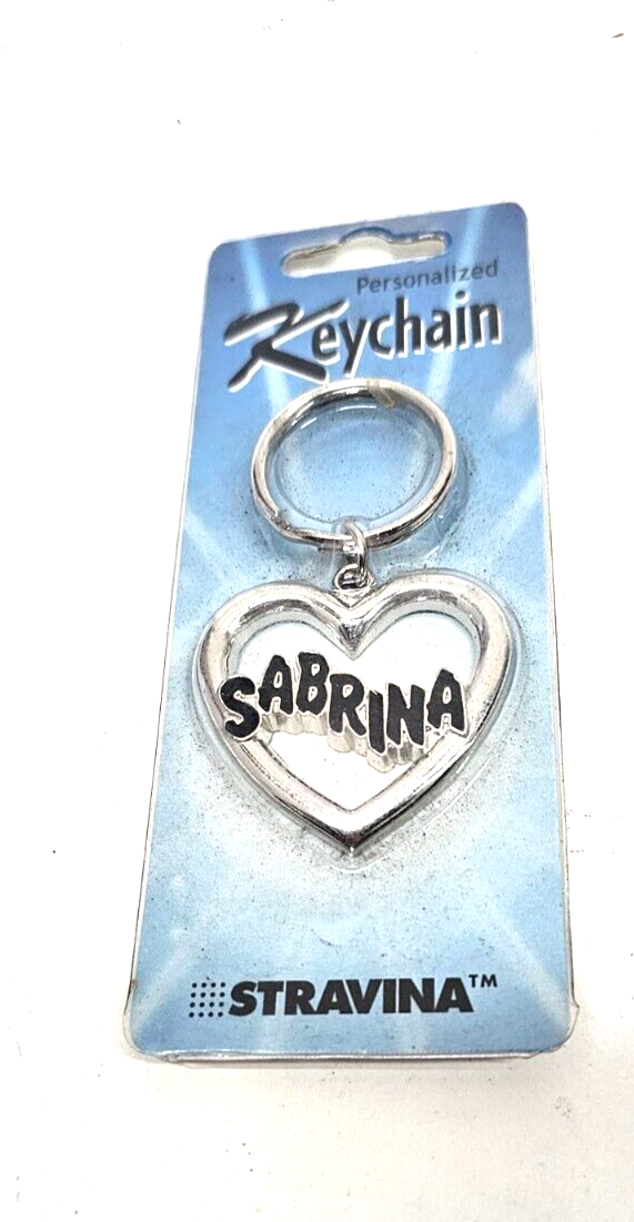 Brand New 2002 Stravina Sabrina Personalized Keychain Silver | eBay