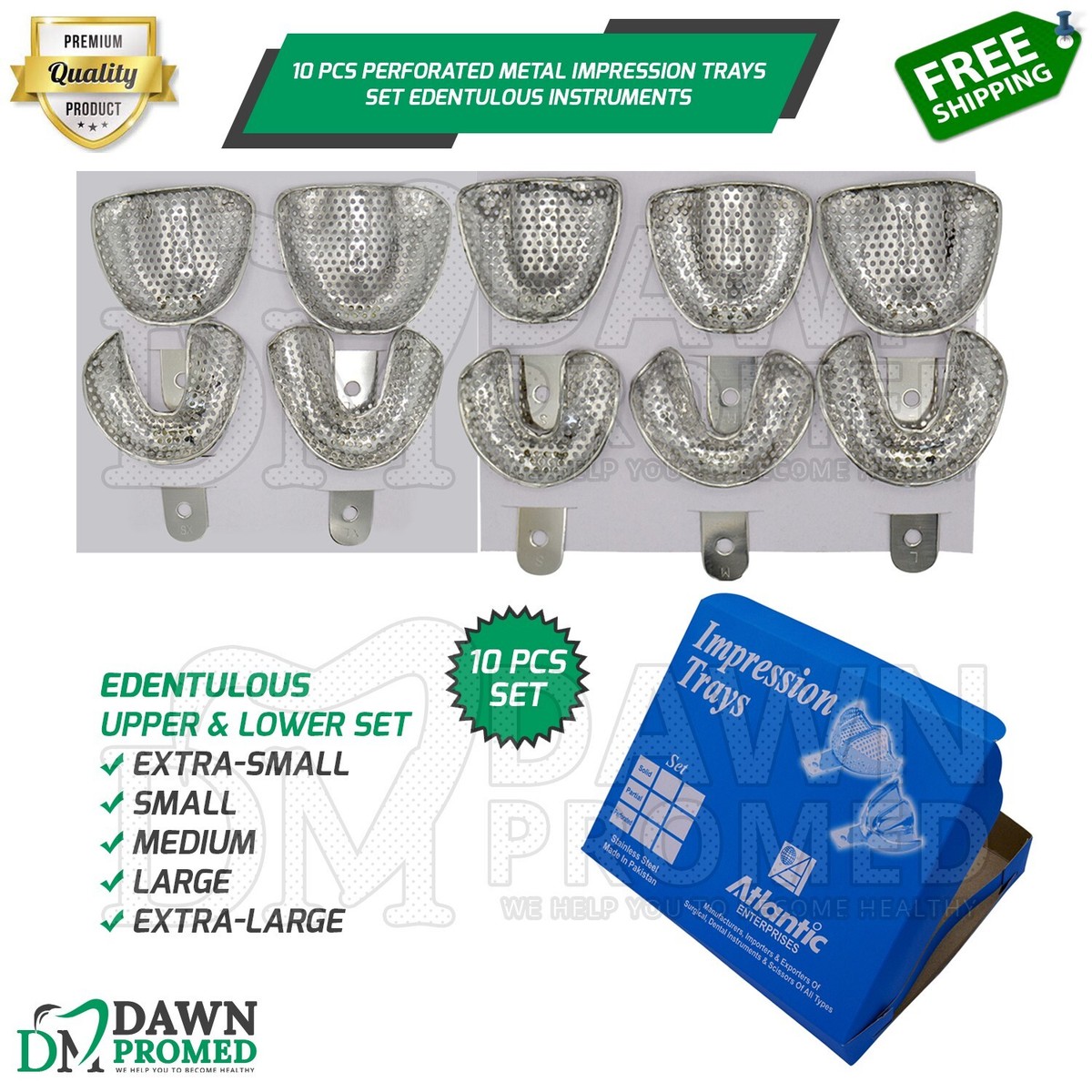 Perforated Metal Dental Prosthetics