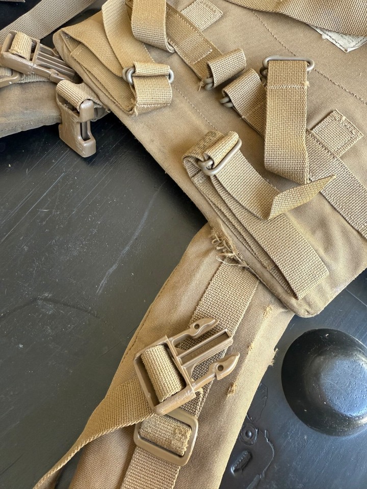 USMC FILBE Main Pack Shoulder Harness Assembly Coyote Tactical Backpack ...