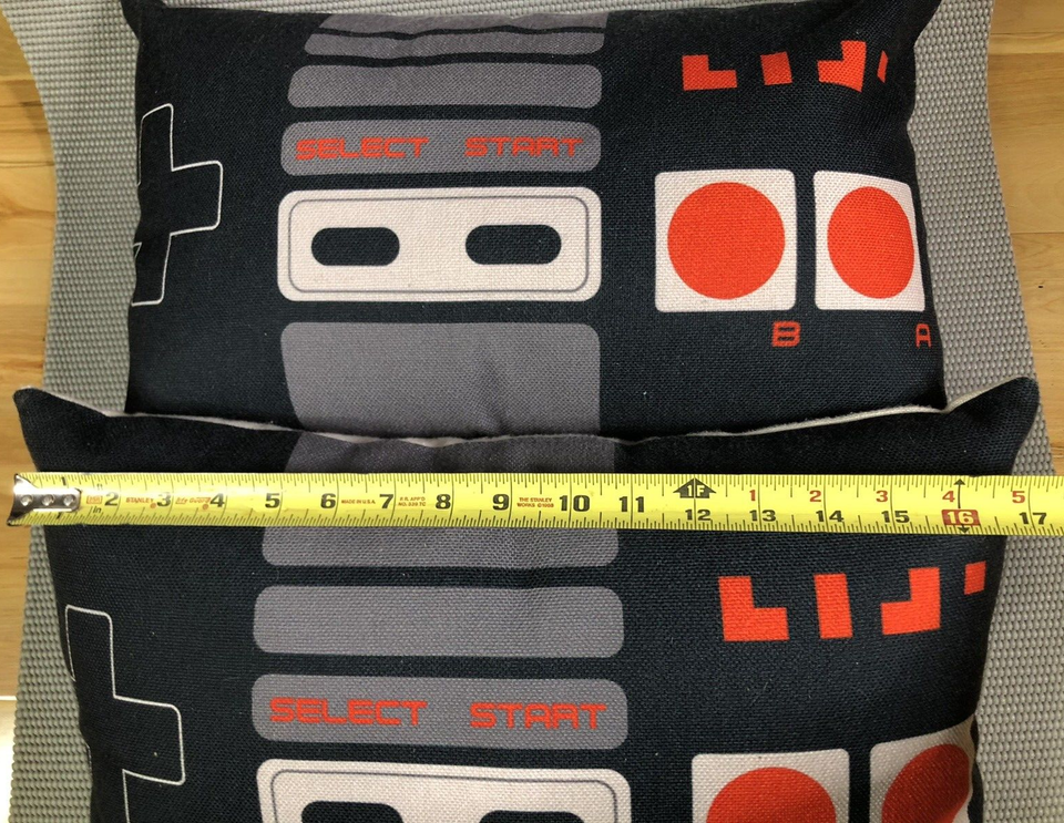 Lot of 2 Nintendo NES Controller Pillow Lightly Used | eBay