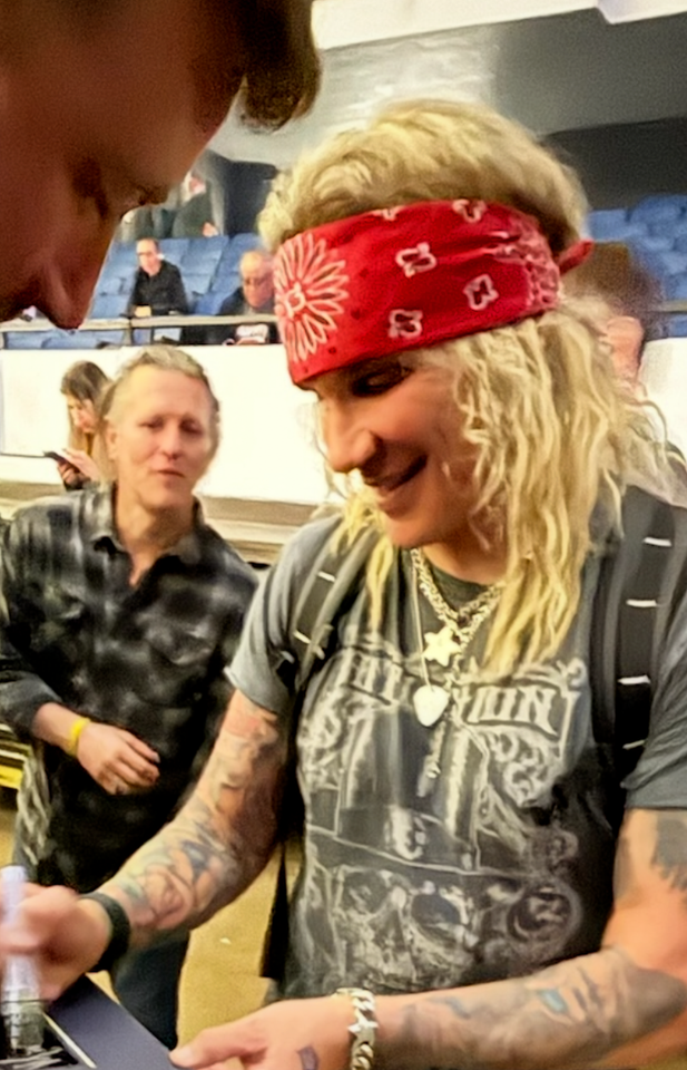 GFA Steel Panther Singer MICHAEL STARR Signed Electric Pickguard PROOF ...