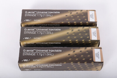 3x GC G-aenial Universal Injectable - Light cured radiopaque composite ...