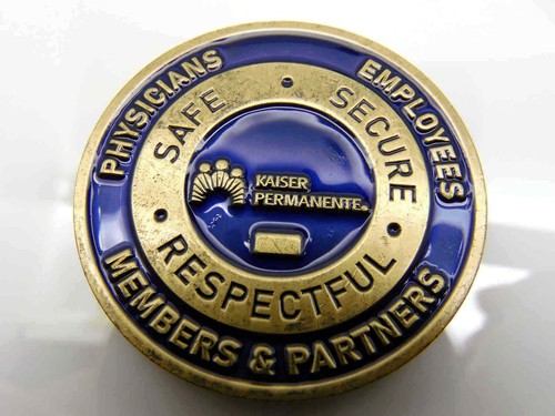 KAISER PERMANENTE SAFE SECURE RESPECTFUL CHALLENGE COIN | eBay Australia