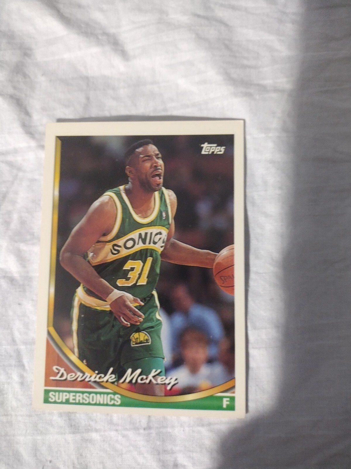 1993-94 Topps Gold Derrick Mckey #26 Seattle Supersonics | eBay