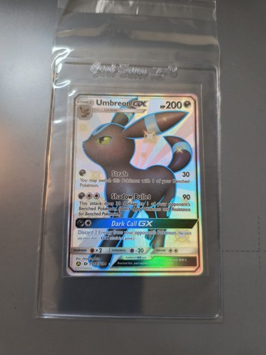 Umbreon GX - SV69/SV94 - Pokemon Hidden Fates Sun & Moon Shiny Rare ...