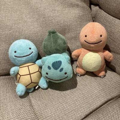 Pokemon Ditto Transform Plush Original Charmander Bulbasaur Squirtle ...