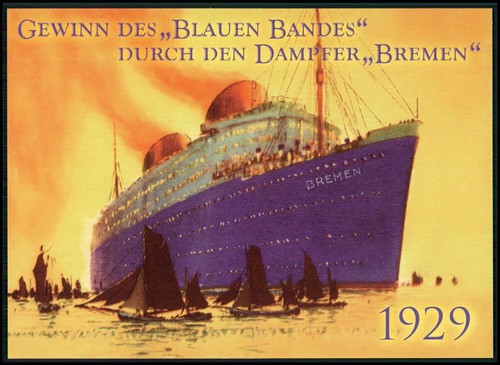 GERMANY - 2004 "POST ANNIVERSARY-CARD SHIPS STEAMER BREMEN BLUE RIBBON ...