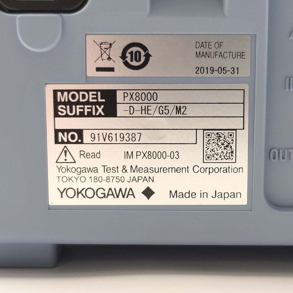 Yokogawa PX8000-D-HE/G5/M2 Precision Power Scope, 12-Bit, 100MS/s ...