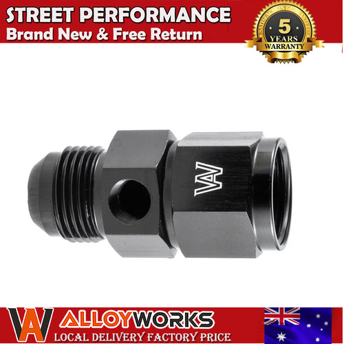 -10 AN Female To -10AN Male W/ 1/8 NPT Side Port Gauge Sensor Coupler ...