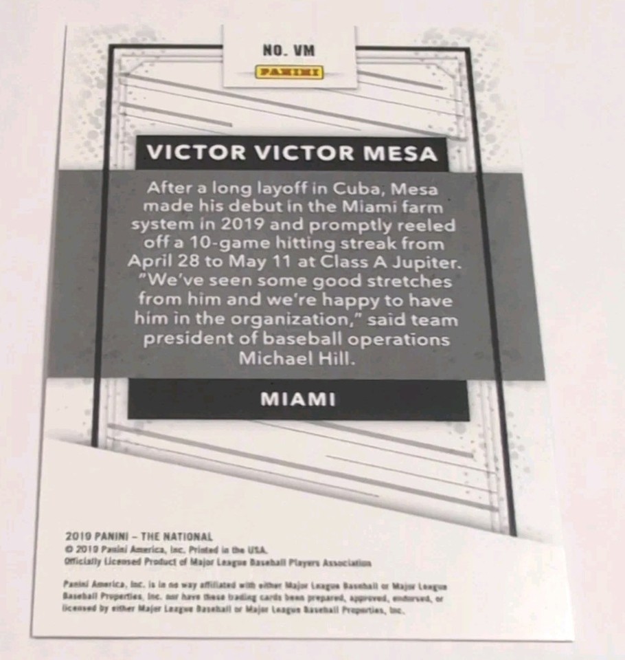 2019 Panini National Convention Galactic Windows Prizm /5 Victor Victor ...