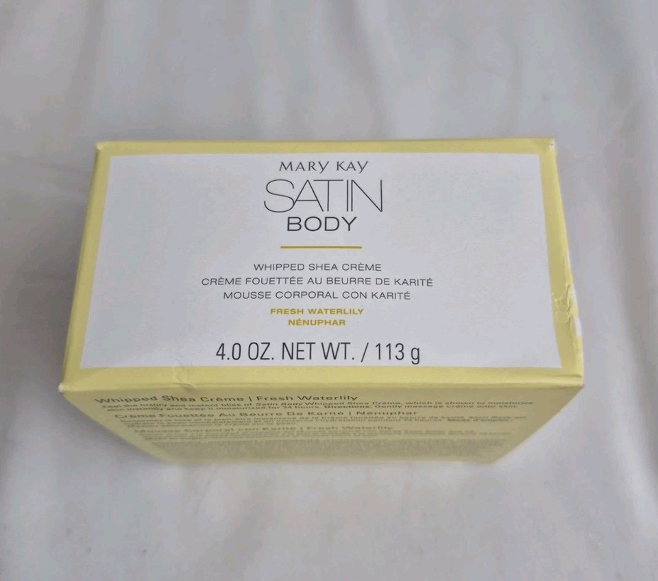New Mary Kay Satin Body Whipped Shea Creme Fresh Waterlily 4.0oz | eBay