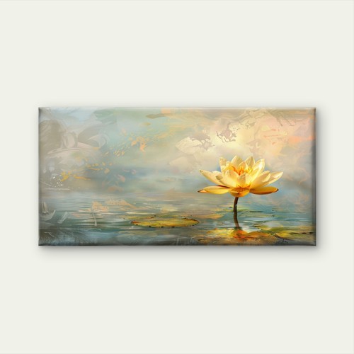 Abstract Art Style Flower Leave Wall Art Canvas Office Home Room Framed ...