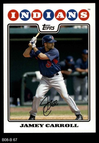 2008 Topps Update #67 Jamey Carroll Indians 8 - NM/MT | eBay