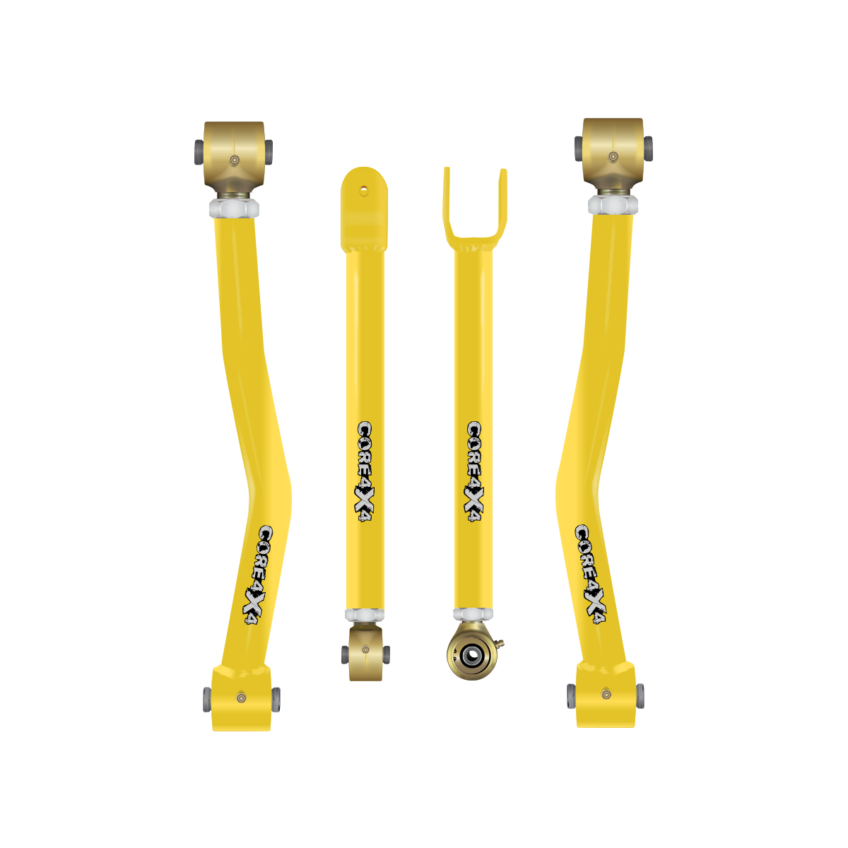 CORE 4X4 4pc Front Set Adjustable Control Arms Fits Jeep Wrangler JK ...