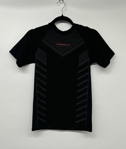 Young LA Compression Tee Herren Medium Black Super Hero Compression Tee ...