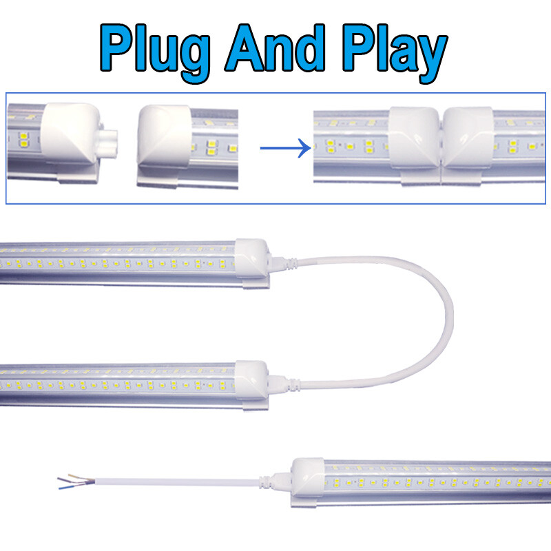 25 Pack 8FT LED Tube Light 8 Foot 144W LED Shop Garage Warehouse Light ...