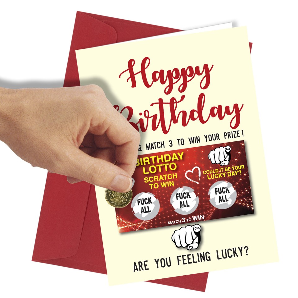 #271 Scratch Card GREETINGS BIRTHDAY Card Comedy / Funny / Humour ...