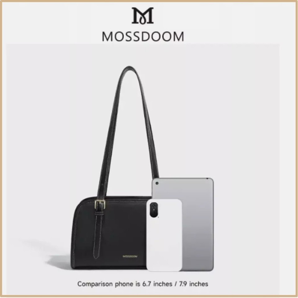 MOSSDOOM Bag PU leather Square Shoulder For Women Simple Korean Fashion ...