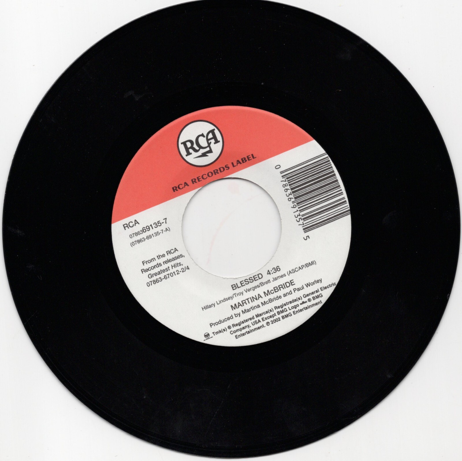 Martina McBride " Blessed / When God-Fearin' Women Get the Blues " 45 ...