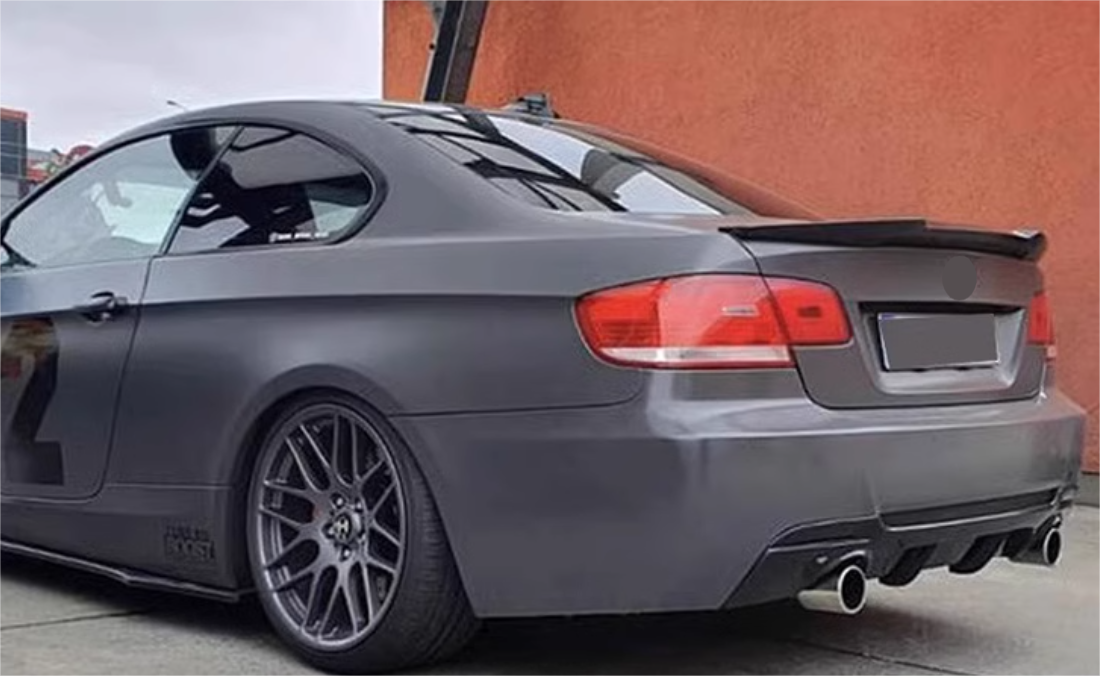 Rear Spoiler Lip Glossy Black For 2007-2013 BMW 3 Series E92 M4 Style ...