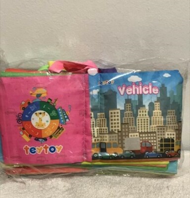 teytoy My First Soft Book, 6 PCS Nontoxic Fabric Baby Cloth Books Early ...