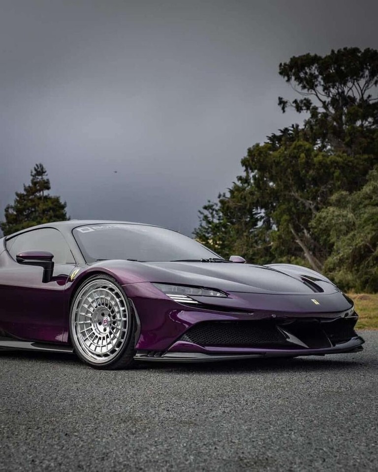 Ferrari SF90 Stradale NOVITEC (Metallic Purple) [Davis & Giovanni] 1:18 ...