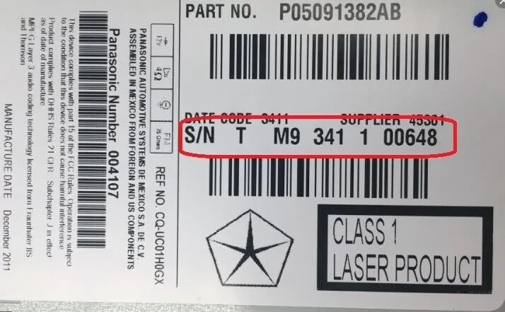 Car Radio Code – Chrysler, Dodge, Ram, Jeep – Unlock by Serial Number ...