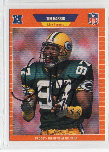 Tim Harris 1989 Pro Set signed autographed card Green Bay Packers | eBay