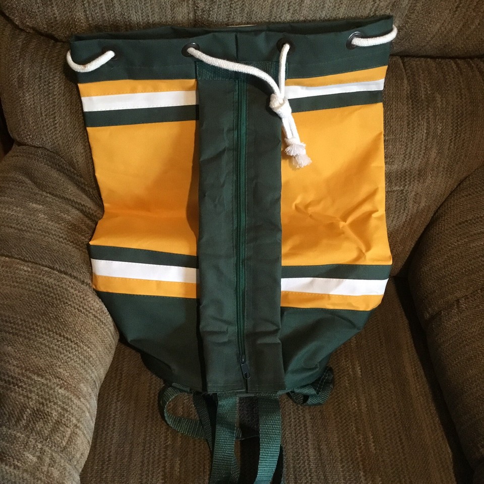 NFL Green Bay Packers Cinch Back Pack Drawstring Rope Bag Backpack Tote ...