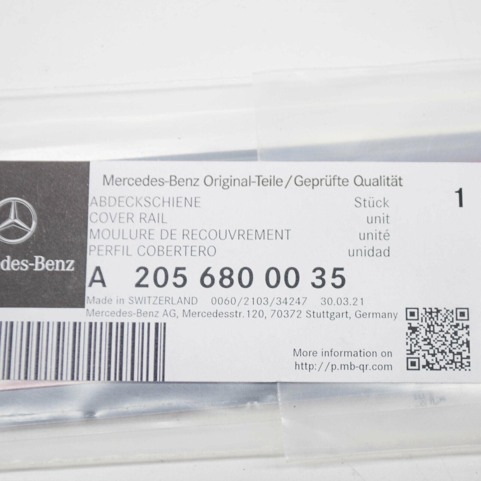 Genuine MERCEDES C253 S205 S213 W205 W213 X253 Cover Rail 2056800035 | eBay