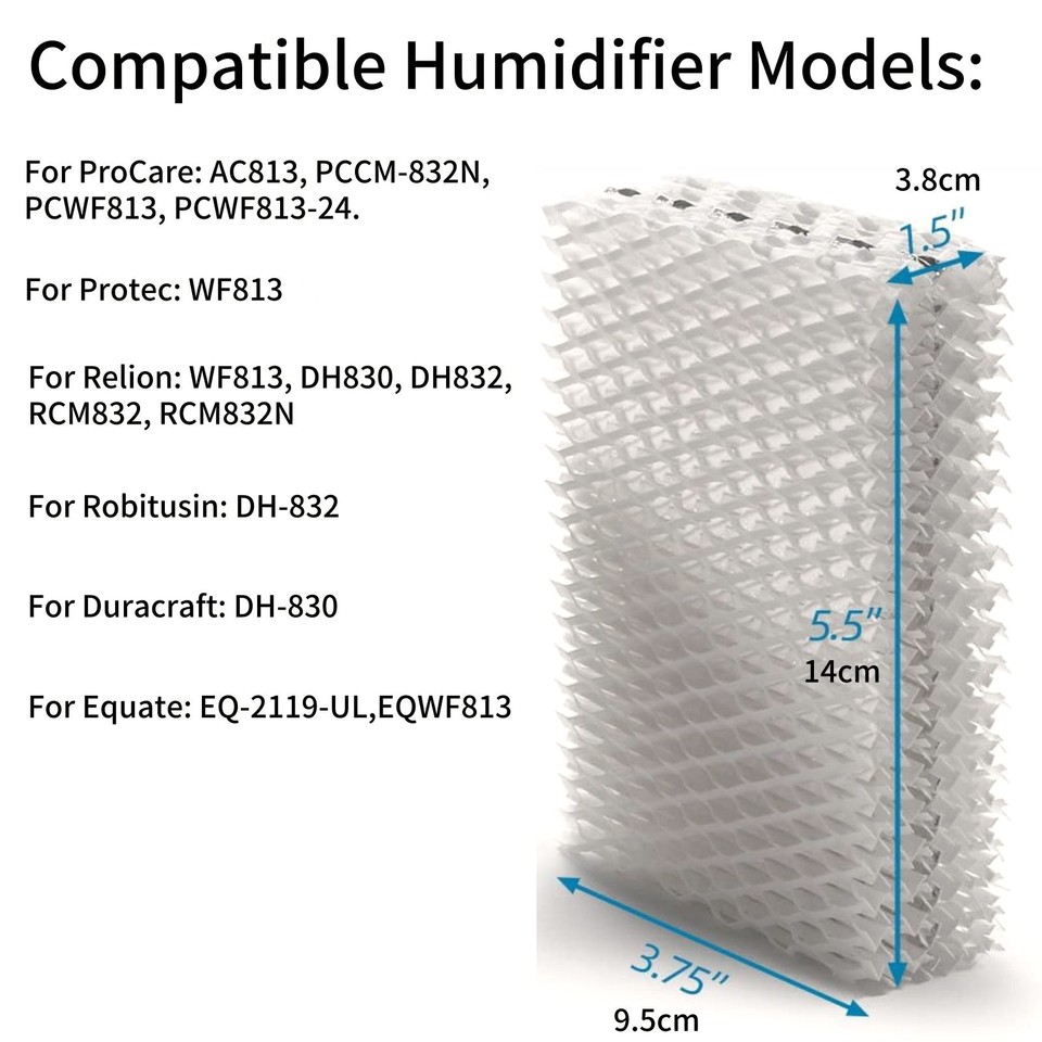 New 4* Humidifier Filter For ProCare Protec Relion Robitusin Duracraft ...