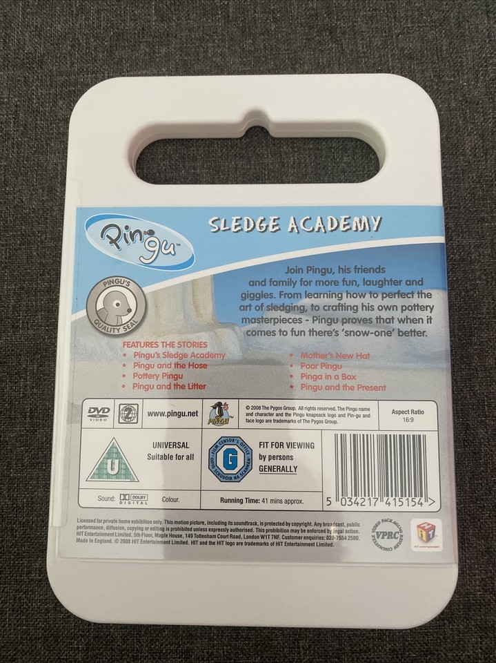 Pingu - Pingu's Sledge Academy NEW SEALED CARRY CASE DVD 5034217415154 ...