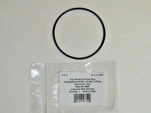 75X2.5 O-RING ID 75mm Thick 2.5mm REPLACES HONDA 91301-107-000 / R&S 2. ...