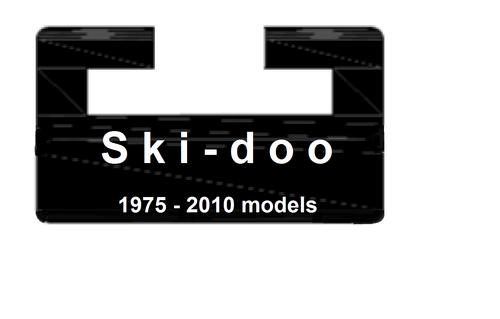 UHMW Hyfax Slides for Ski-doo - Profile 8 - 56" long - pair - BLACK ...
