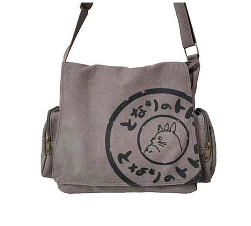 Studio Ghibli My Neighbor Totoro Gray Crossbody Grey Messenger Tote Bag ...