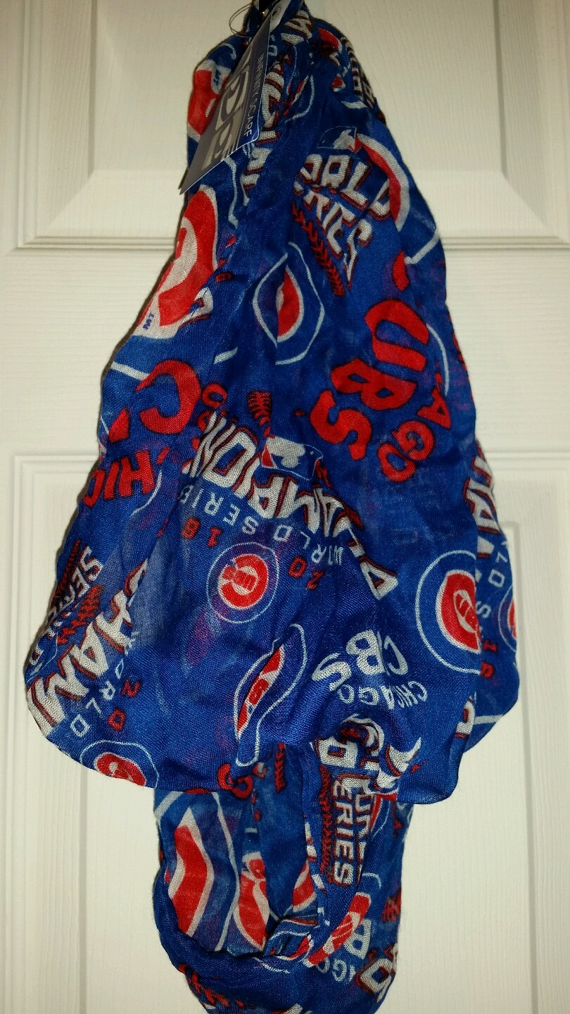 Chicago Cubs 2016 World Series Champions Infinity Scarf/Brand New/MLB ...
