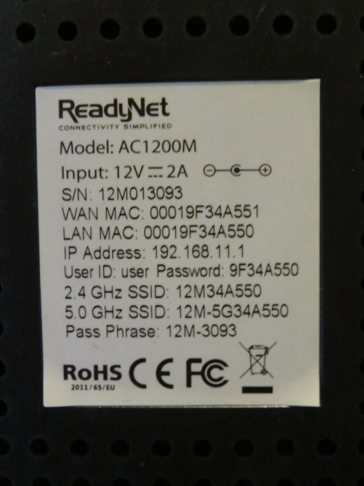 ReadyNet AC1200M - Wireless WiFi Router, 802.11ac Dual Band, TR-069 ...