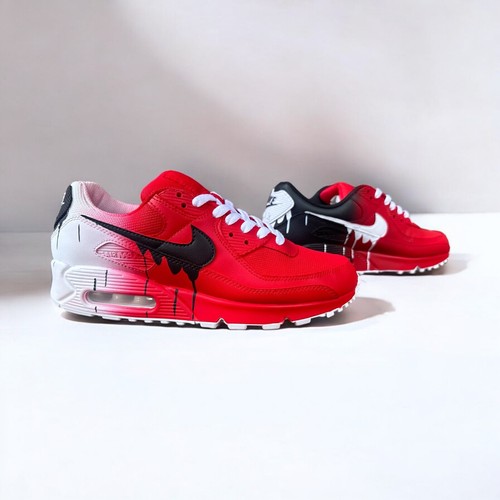 Custom Nike Air Max 90 Sneakers / Handmade Painted / Dripped Shoes ...