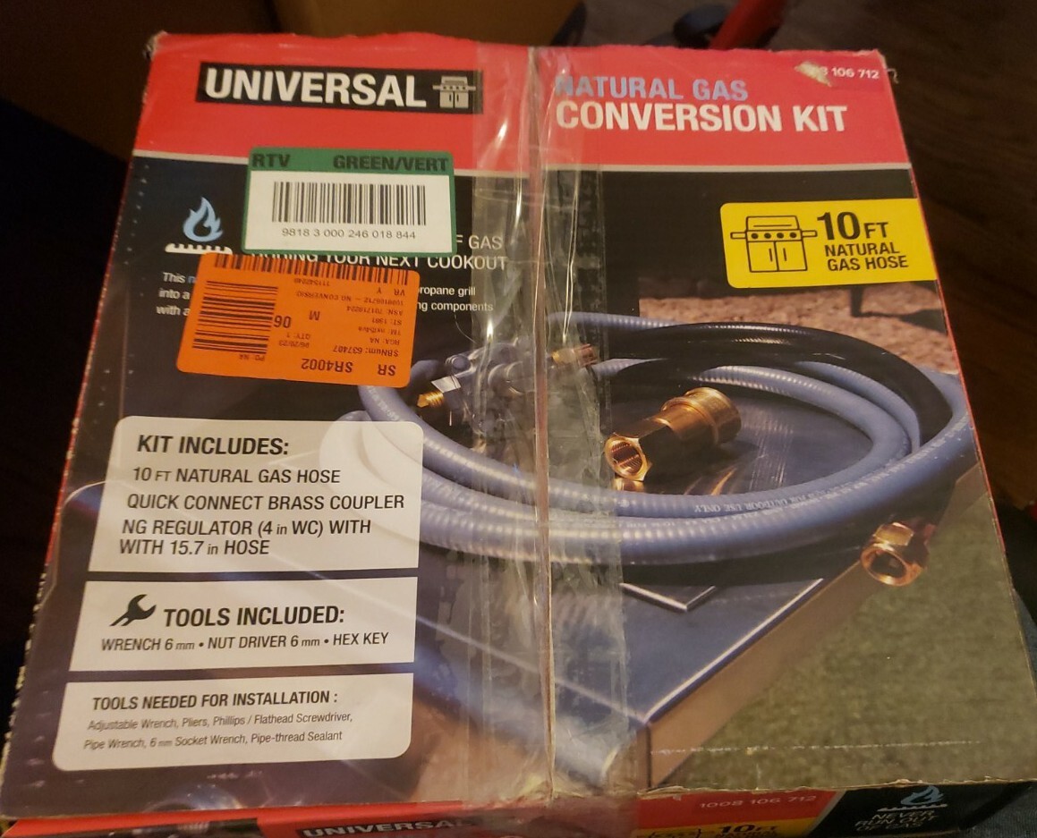 Universal Natural Gas Conversion Hose Kit 1001 534 592 New Open Box | eBay