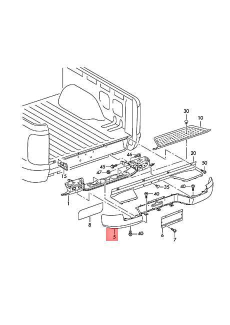 Genuine VW Amarok S6B S7A S7B Cover High Chrom 2H7807417AH2ZZ | eBay