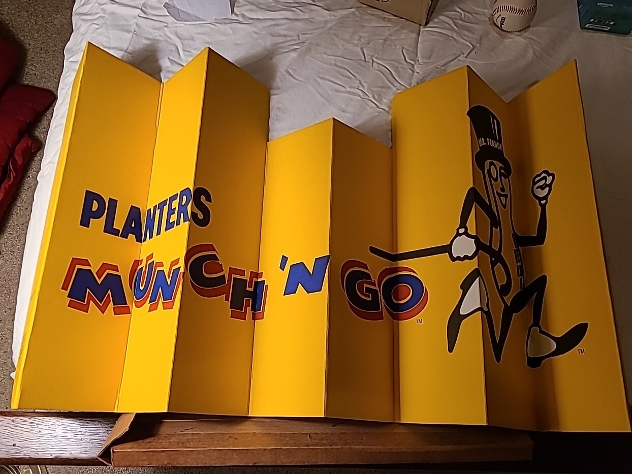 Planters Mr. Peanut Munch N Go Cardboard Windshield Cover With Box 1991 ...